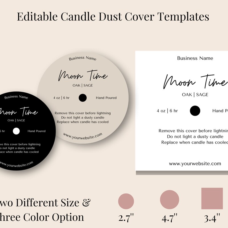 Paper Lid for Candle - Etsy