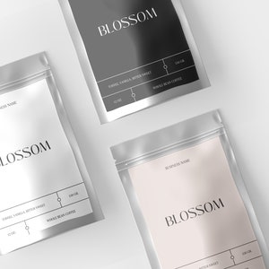 Editable Cosmetic Labels, Modern Label Set Design, Luxury Product Label ...