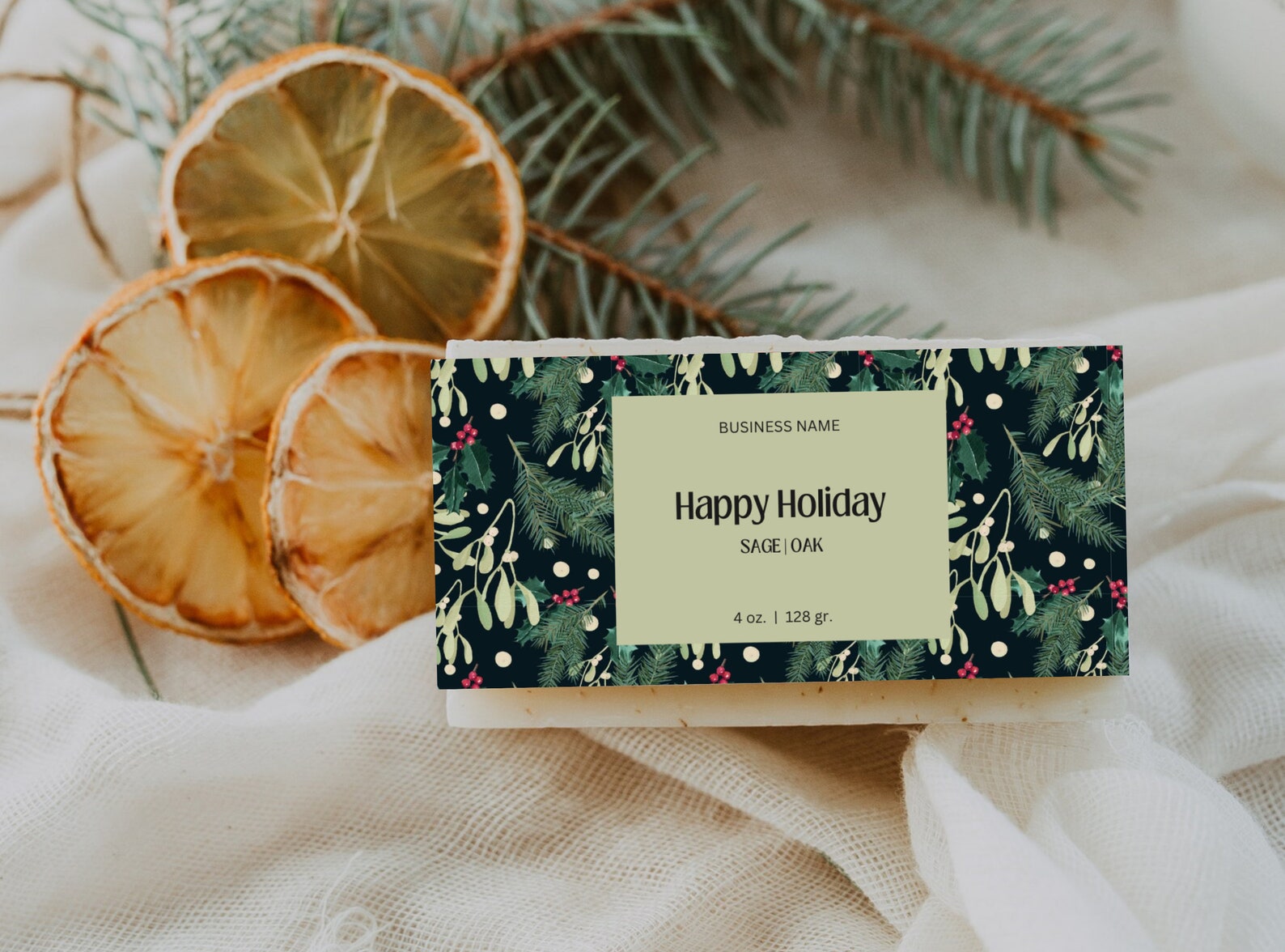 Christmas Soap Label Template Editable Soap Label Template - Etsy