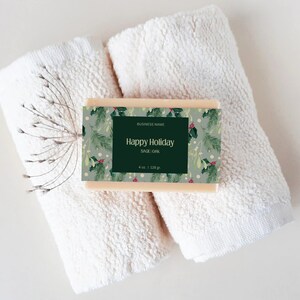 Christmas Soap Label Template, Editable Soap Label Template, DIY Soap ...
