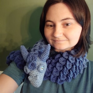Crochet Dragon Scarf Pattern, Temperature Scarf - Etsy