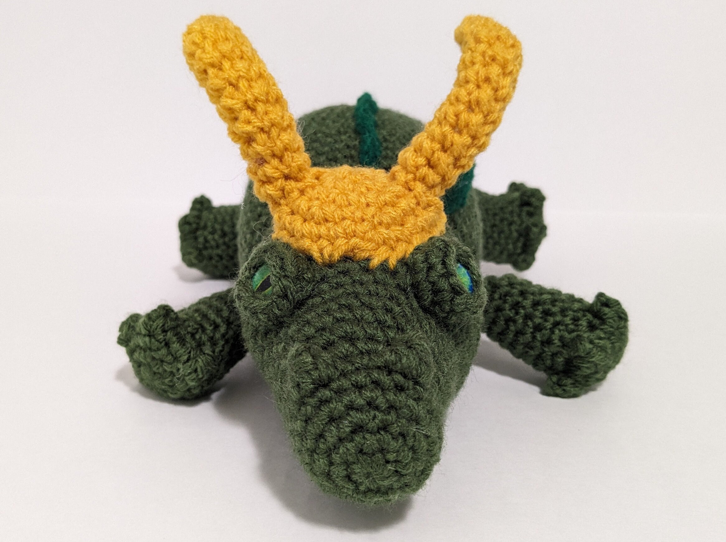 Alligator With Crown Amigurumi Crochet Pattern - Etsy