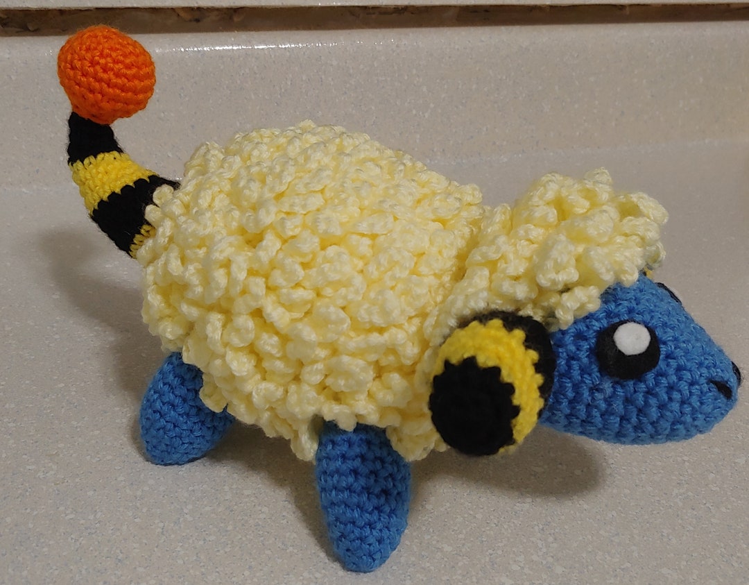 Fluffy Mareep Crochet Pattern - Etsy