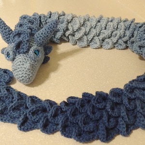 Crochet Dragon Scarf Pattern, Temperature Scarf - Etsy