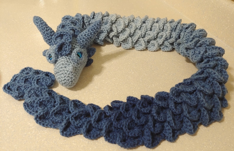 Crochet Dragon Scarf Pattern, Temperature Scarf - Etsy
