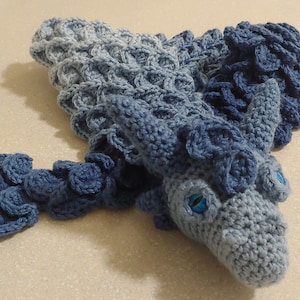 Crochet Dragon Scarf Pattern, Temperature Scarf - Etsy