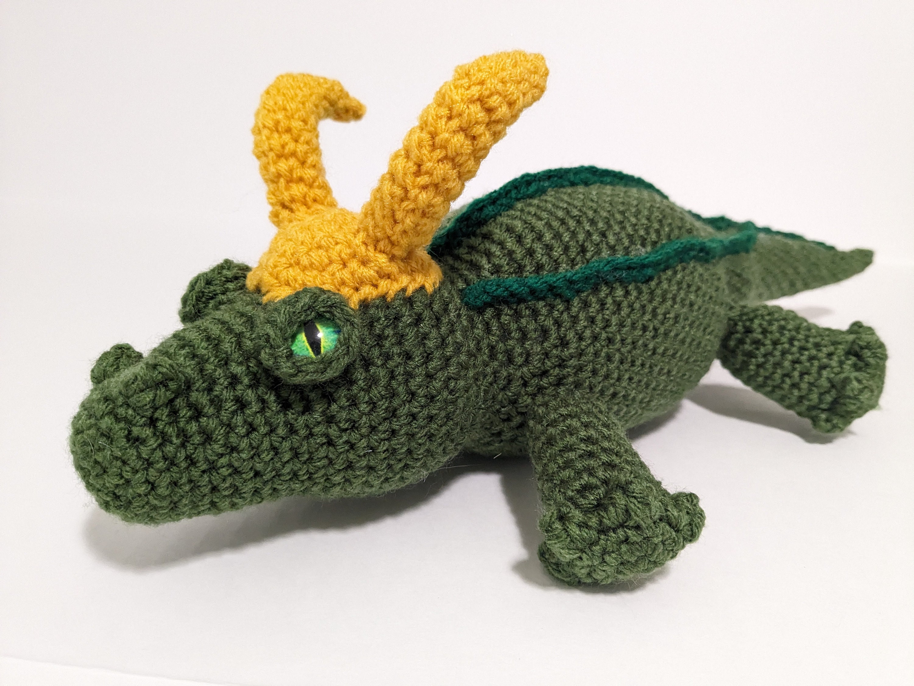 Alligator With Crown Amigurumi Crochet Pattern - Etsy