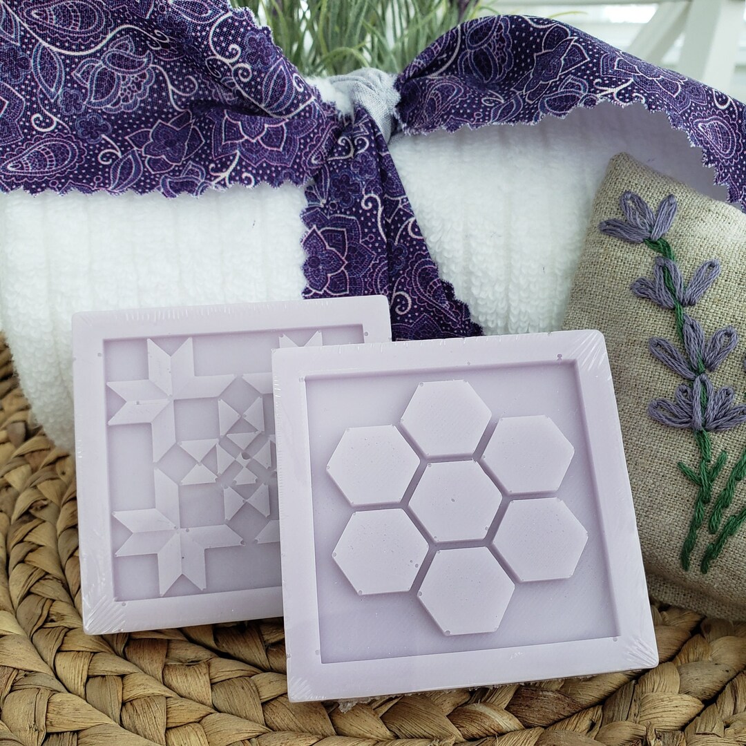Lavender Lane Quilt Block Soap Lavender Essential Oil - Etsy