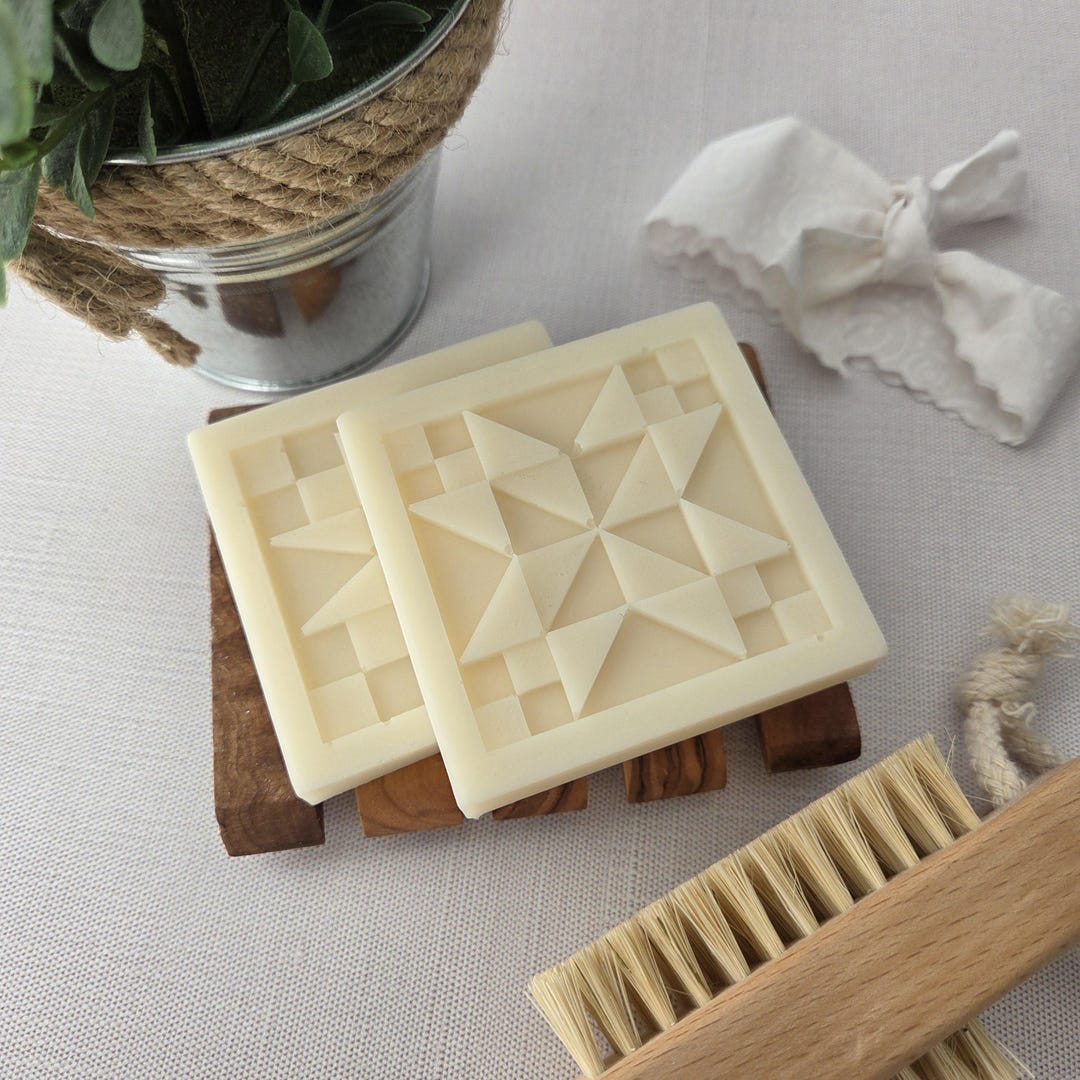White Cake - Quilt Block Soap | Buttery Sweet Vanilla Scent | Gift for ...