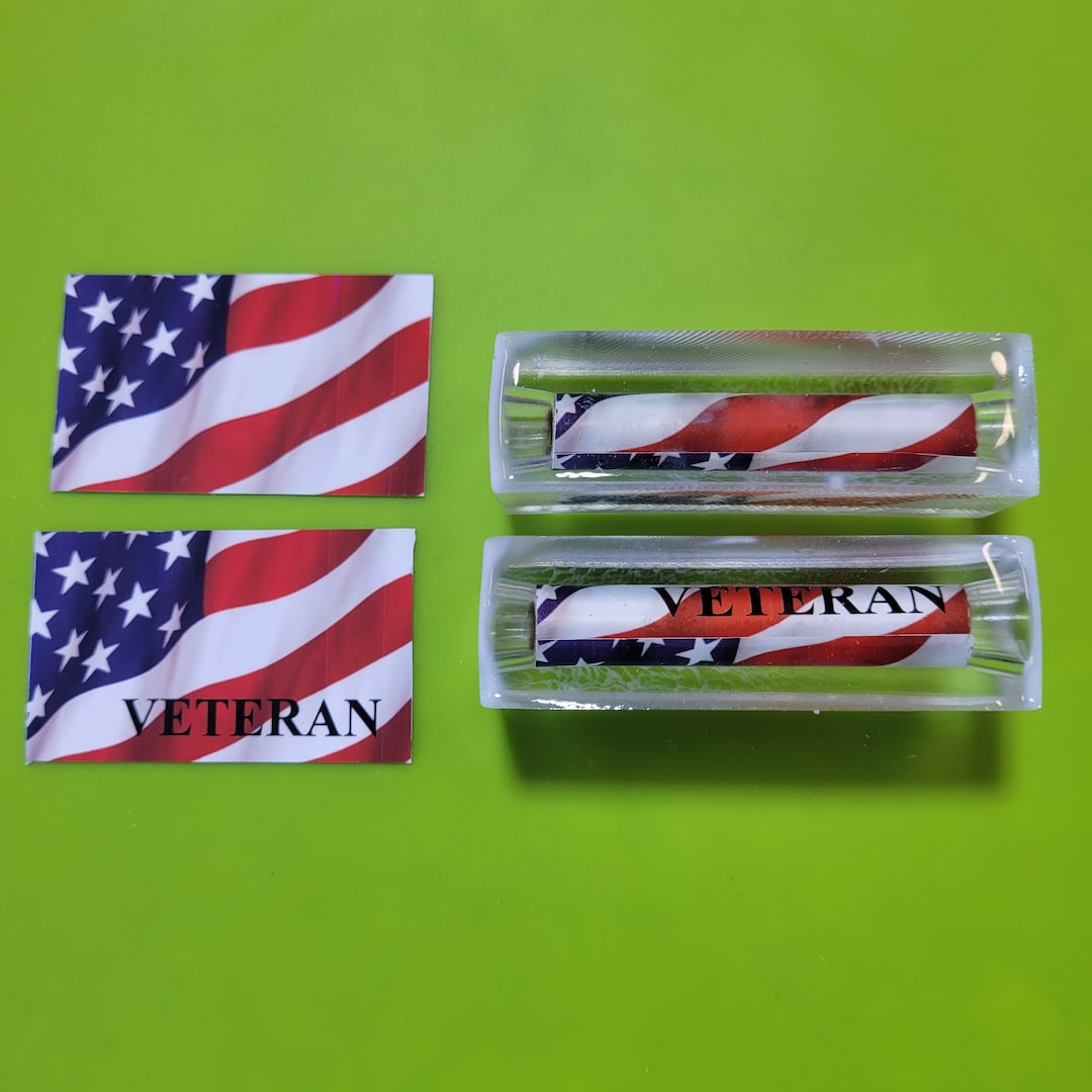 USA Waving Flag Label Cast Pen Blank for .30 Cal Rifle/bullet Bolt ...