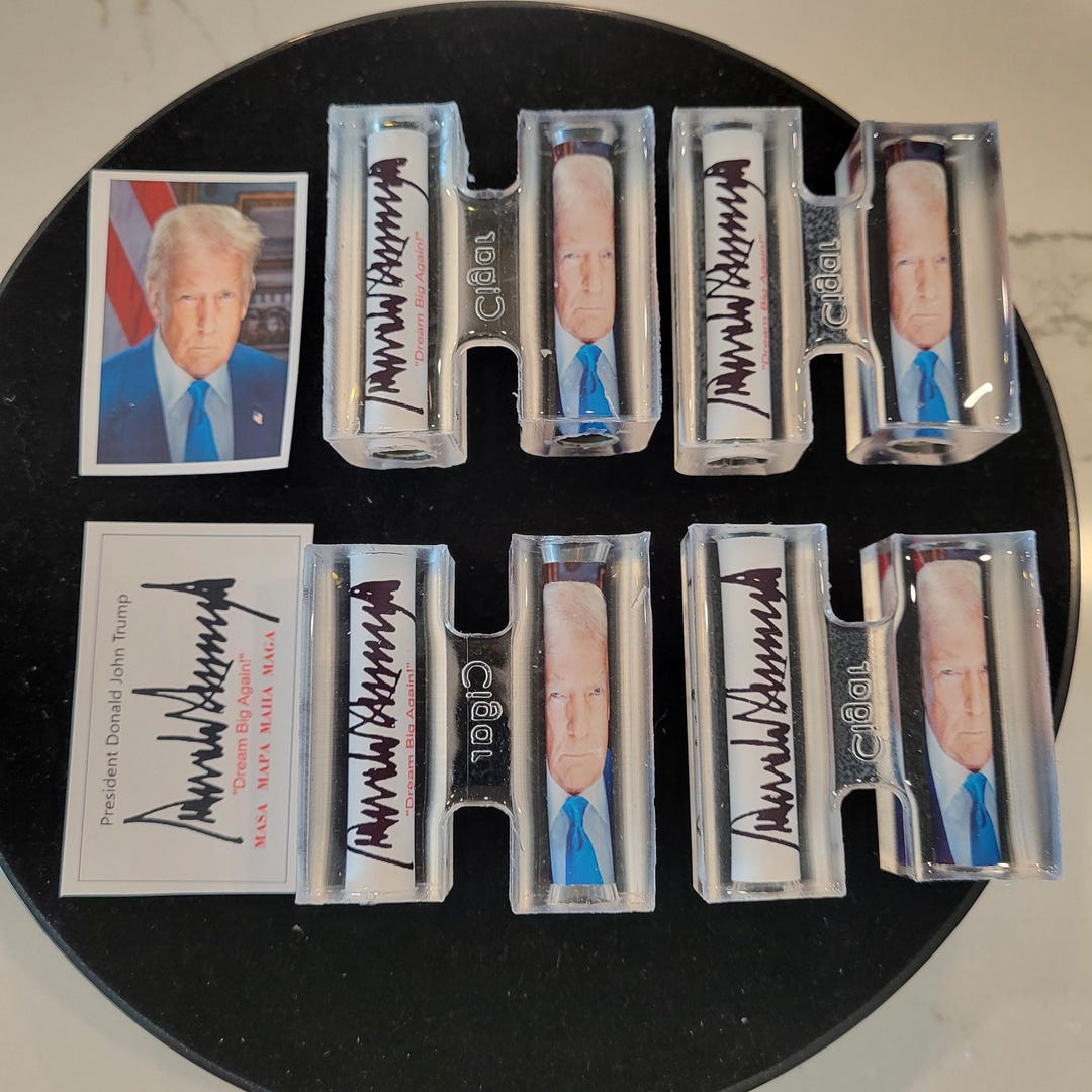 Trump "official Portrait" and "signature" Label Cast Pen Blanks Set (2 ...