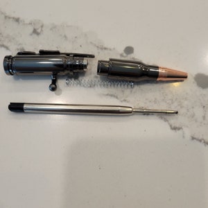 5 Flag Label Cast Pen Blanks and 5 .30 Cal Rifle/bullet Bolt Action Pen ...