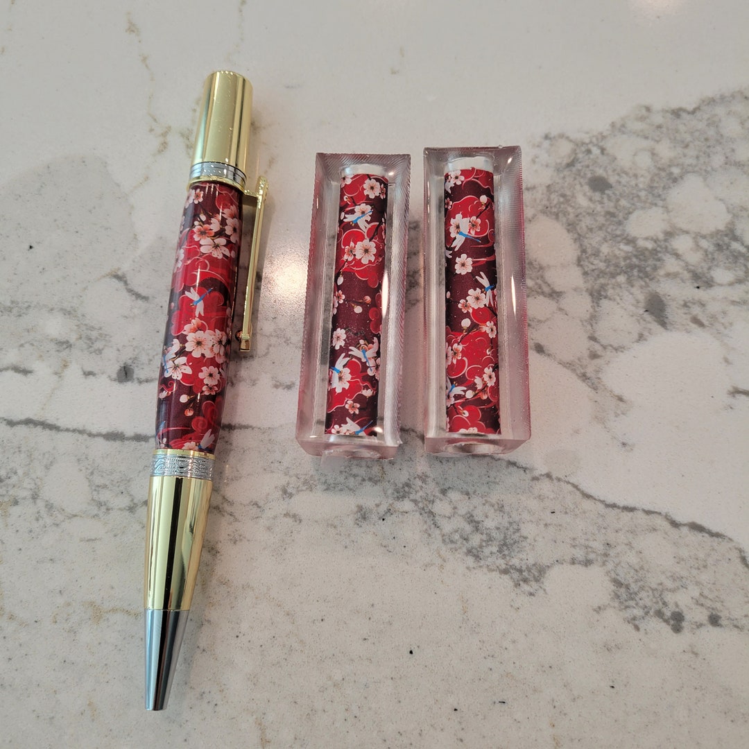 Japanese Chiyogami Art Tube-in Pen Blank for Gallant Pen Kit, or Sierra ...