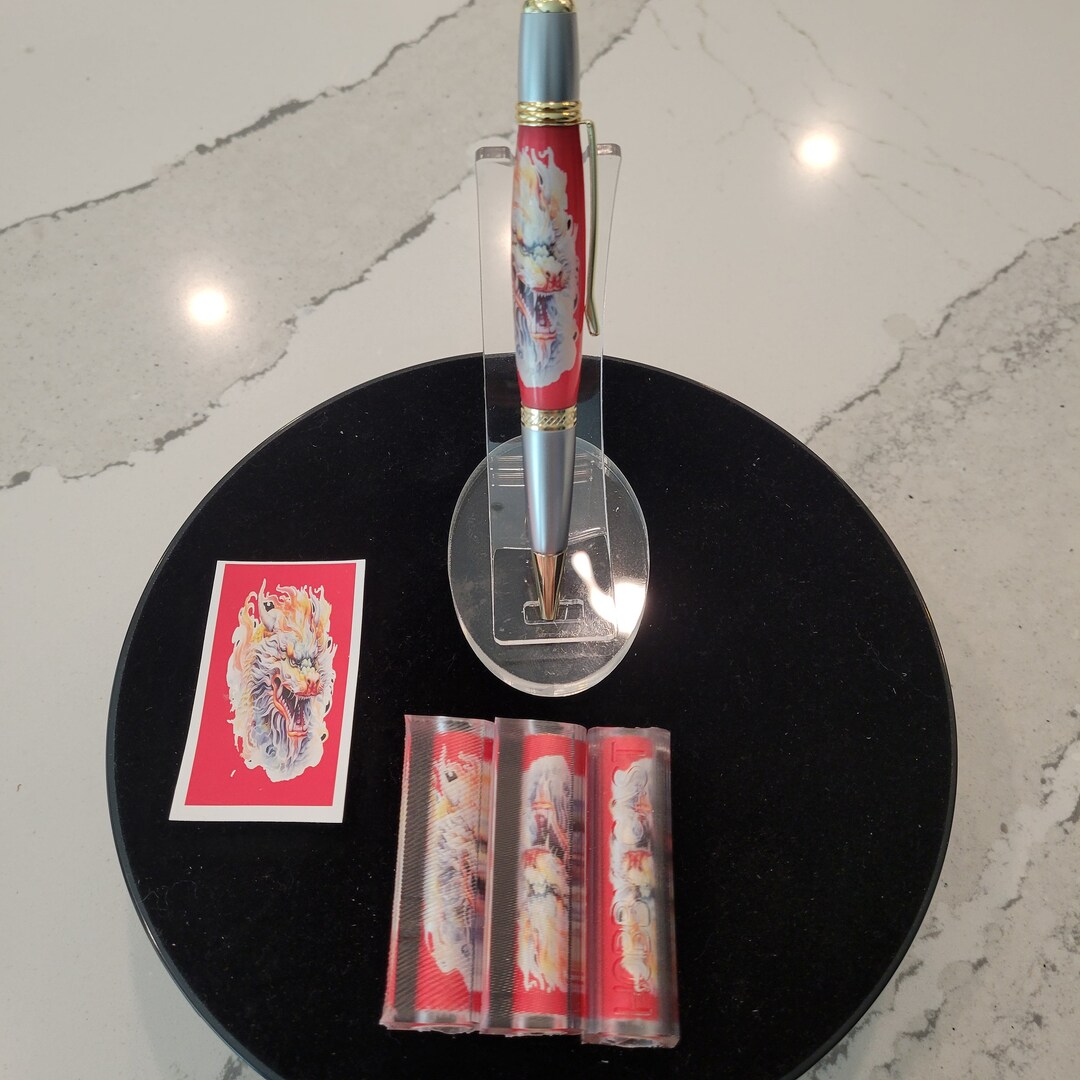 Fierce Chinese Dragon Tube-in Pen Blank for Gallant Pen Kit, or Sierra ...