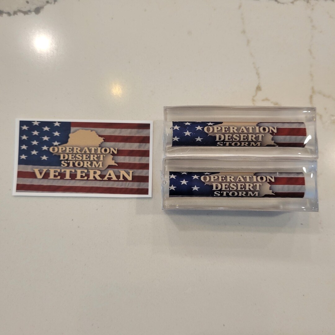 Operation Desert Storm Veteran Label Cast Pen Blank for Sierra Twist or ...
