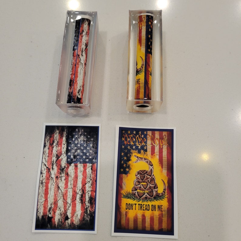 Flag Label Cast Pen Blanks With Gallant Pen Kits & Bushings - Etsy