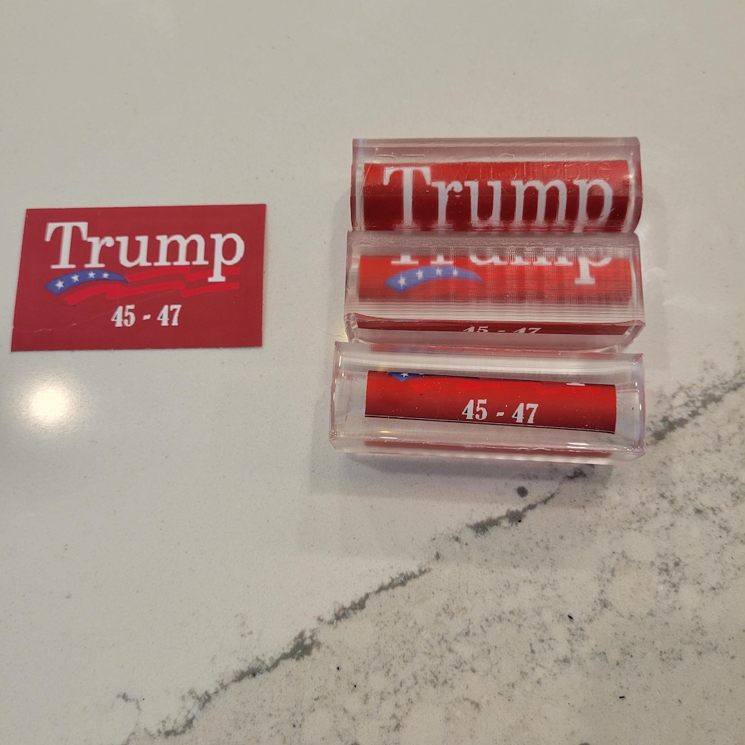 Trump 45-47 Label Cast Pen Blank for .30 Cal Bolt Action Pen Kits - Etsy