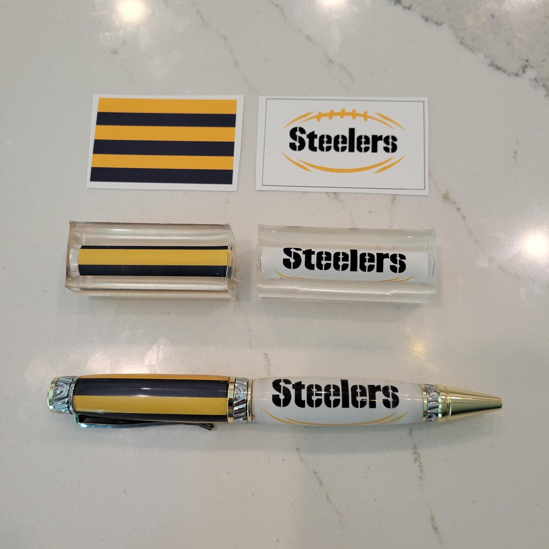 Pittsburgh Steelers Tube-in Pen Blanks for Cigar, Sierra, Gallant, and ...