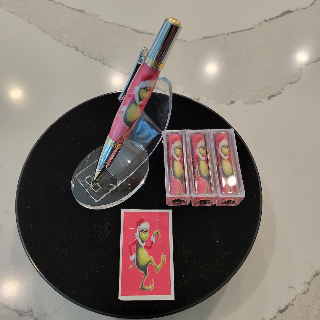 Creepy Grinch Tube-in Pen Blank for Gallant Pen Kit or Sierra Pen Kit ...