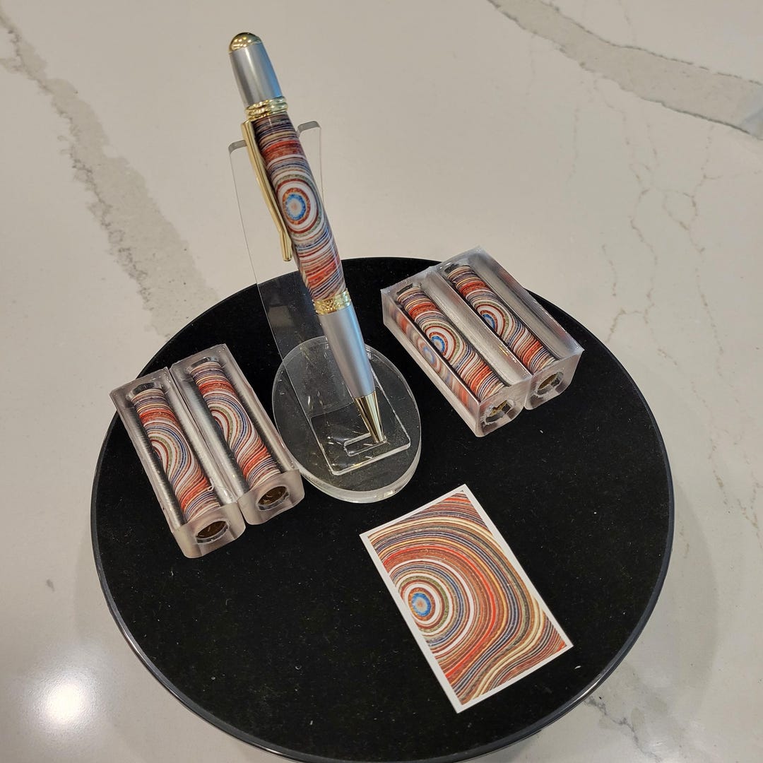 Faux Fordite Image Pen Blank: Gallant/sierra Twist Pen Kits - Etsy