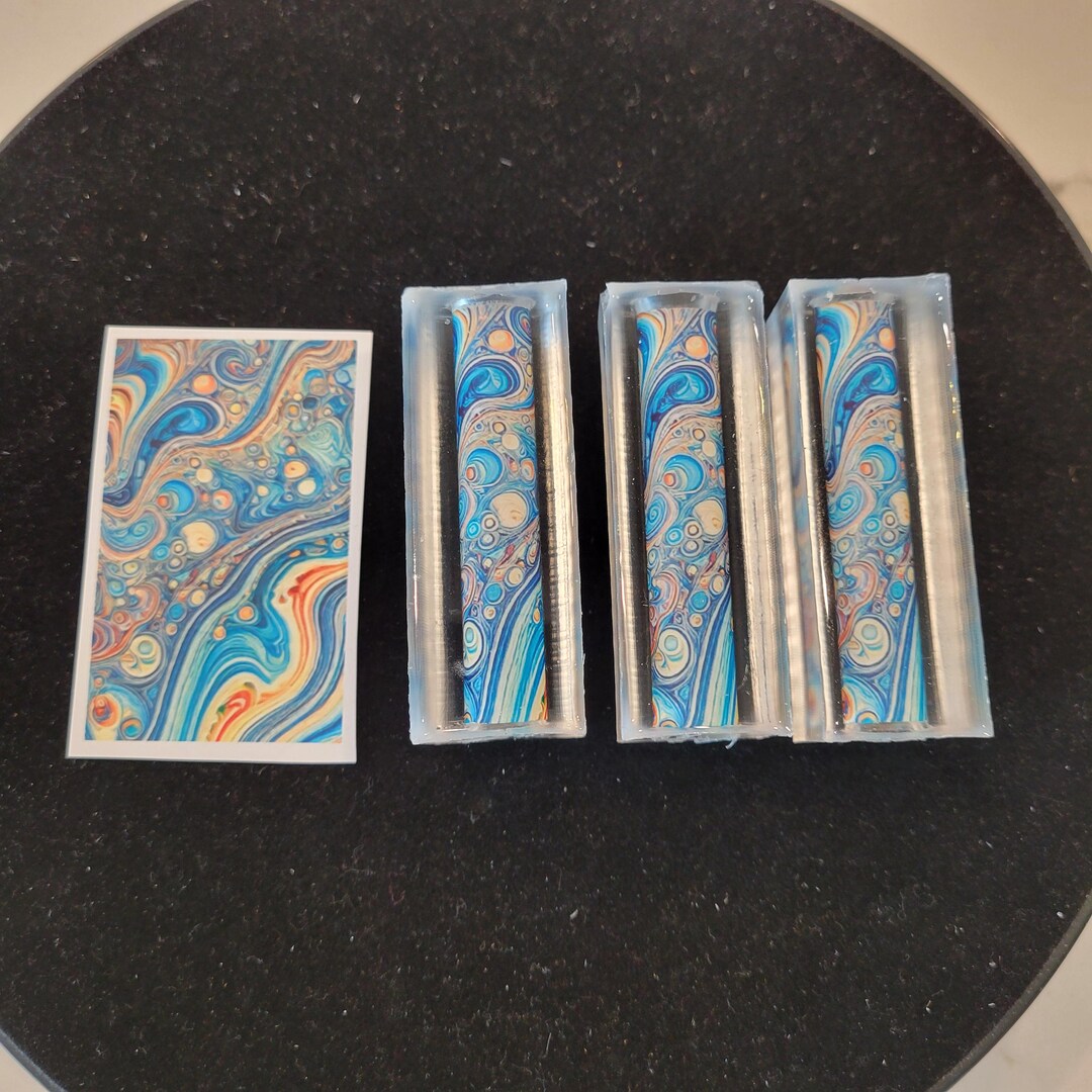 Faux Fordite Whimsical Image Tube-in Pen Blank for Gallant Twist Pen ...