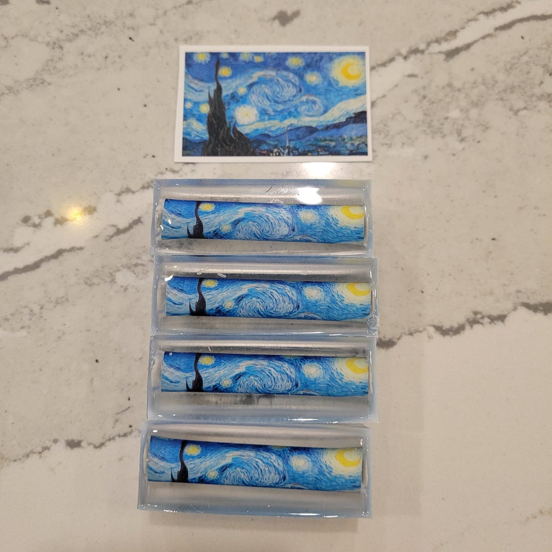 Van Gogh Starry Night Pen Blank: Alumilite Resin, Sierra/gallant Kit - Etsy
