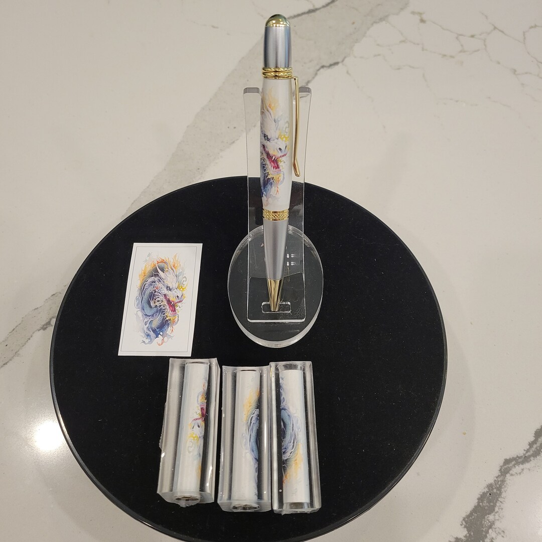 Fierce Chinese Dragon Tube-in Pen Blank for Gallant Pen Kit, or Sierra ...