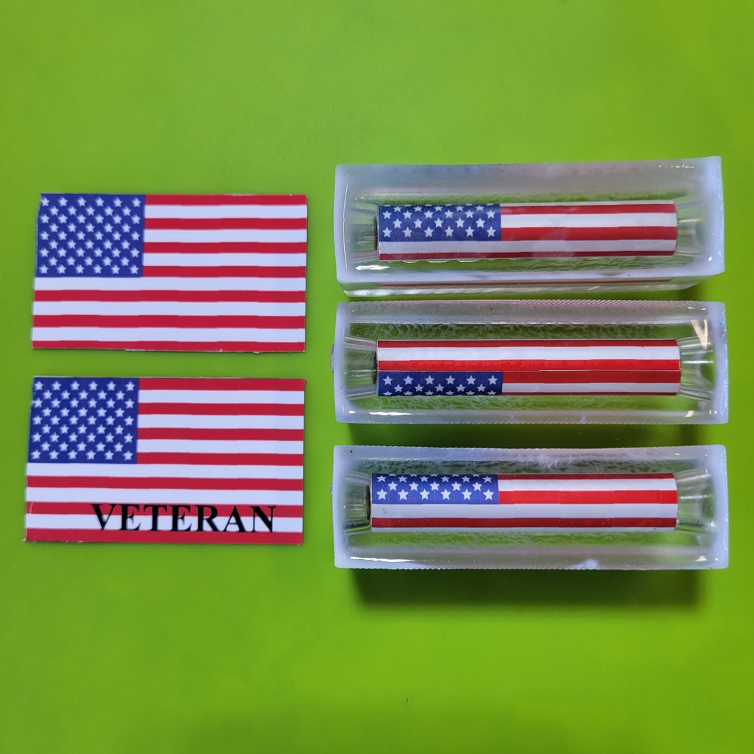 USA Flag Label Cast Pen Blank for Sierra, or Gallant - Etsy