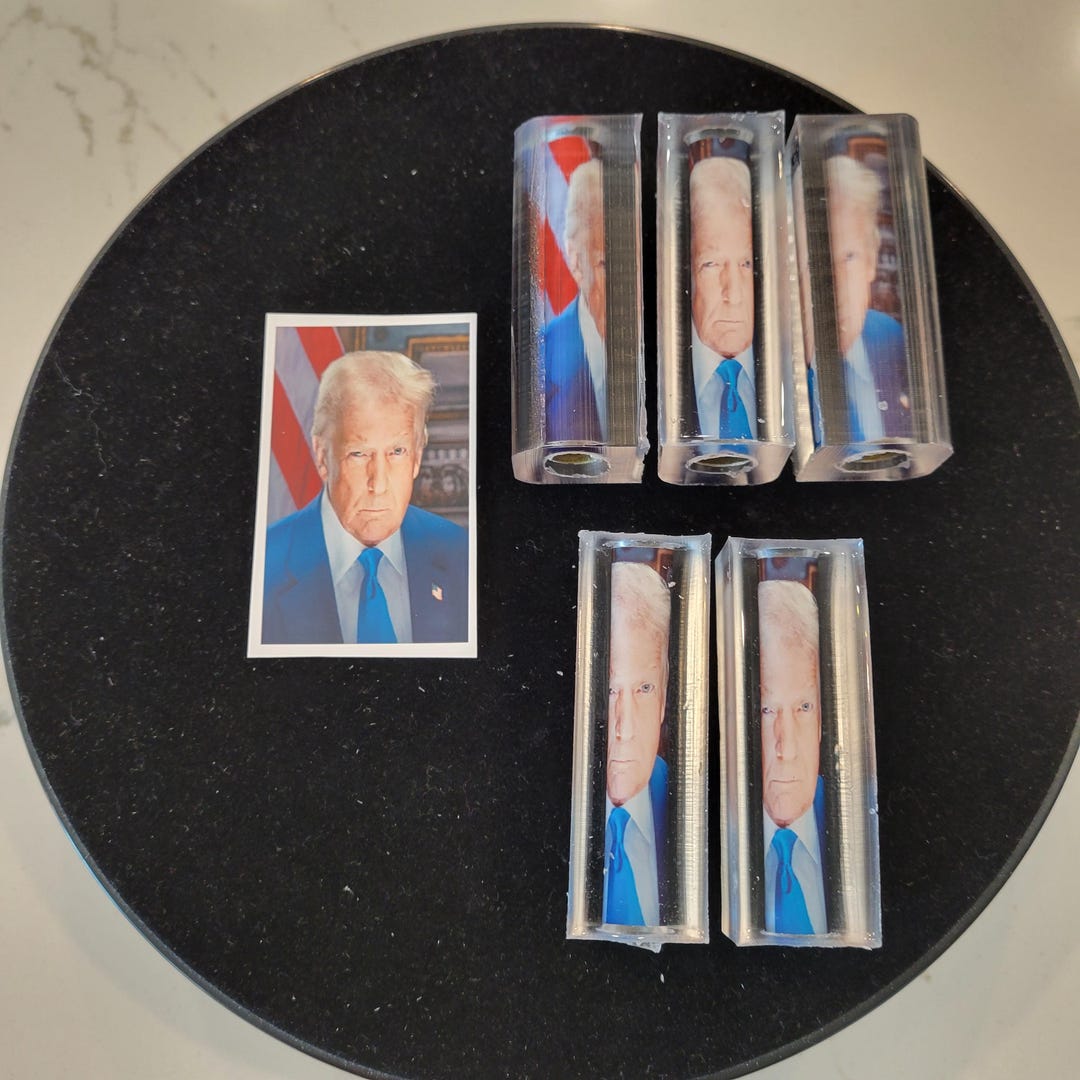 Trump official Portrait Picture Label Cast Pen Blank for Standard ...