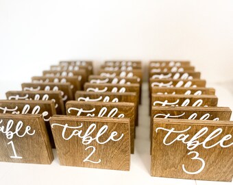 Table Numbers Rustic - Etsy