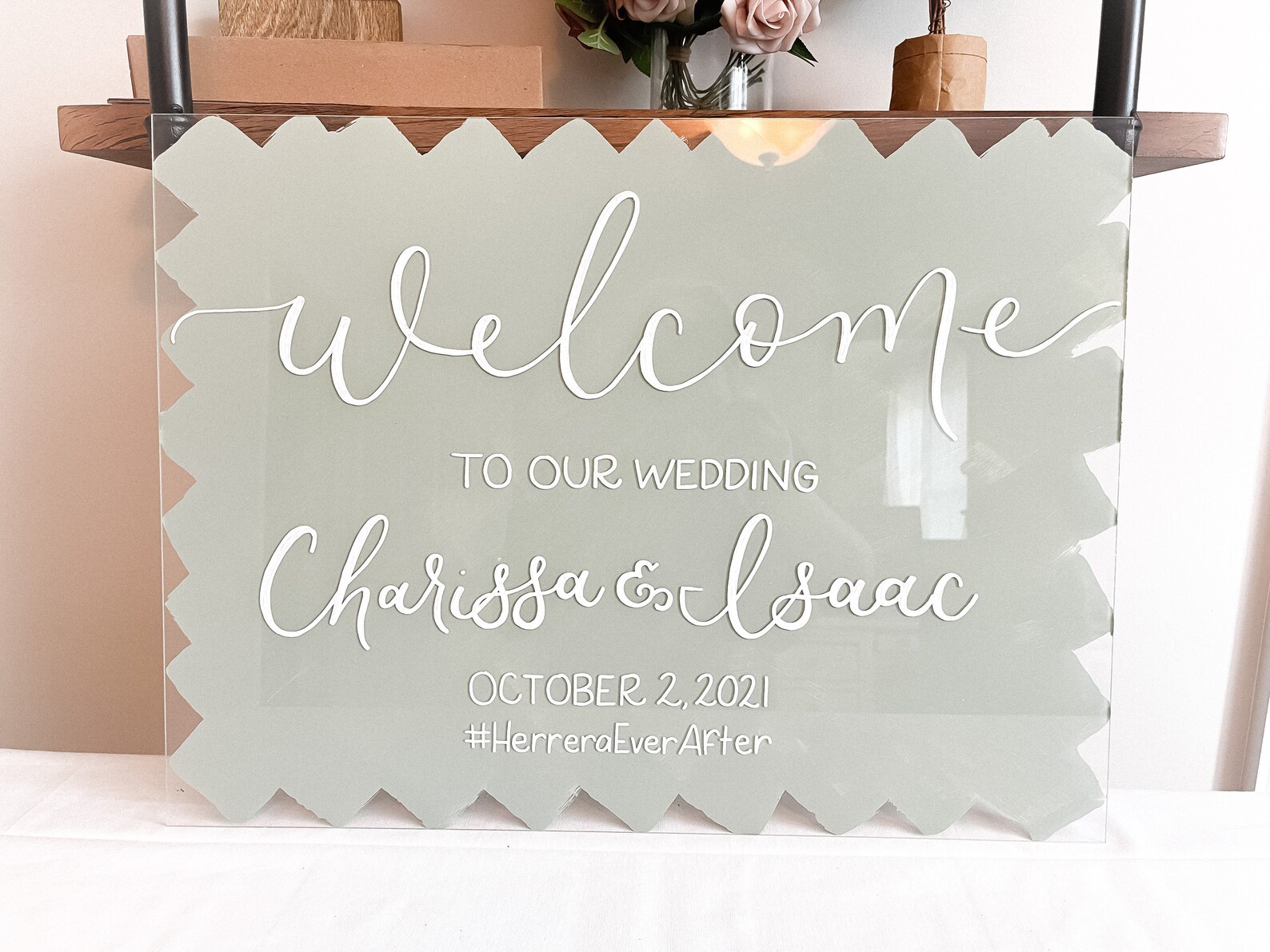 Custom Acrylic Wedding Sign Clear Wedding Sign Wedding - Etsy