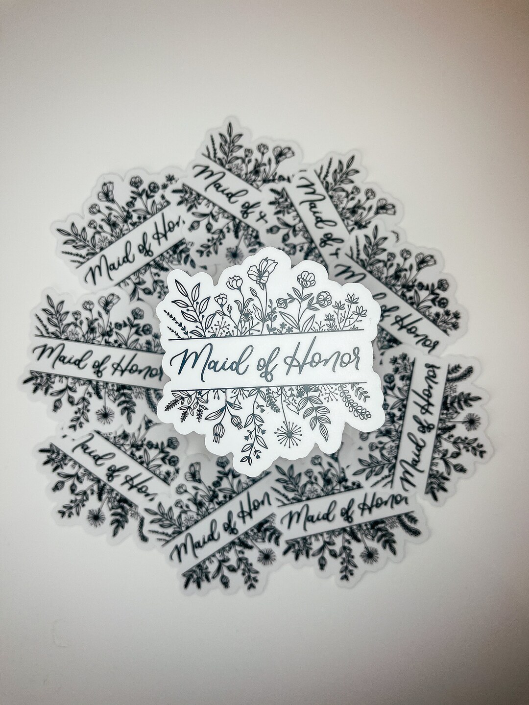 Maid of Honor Sticker, Bridal Party Stickers, Bridesmaid Proposal Box ...