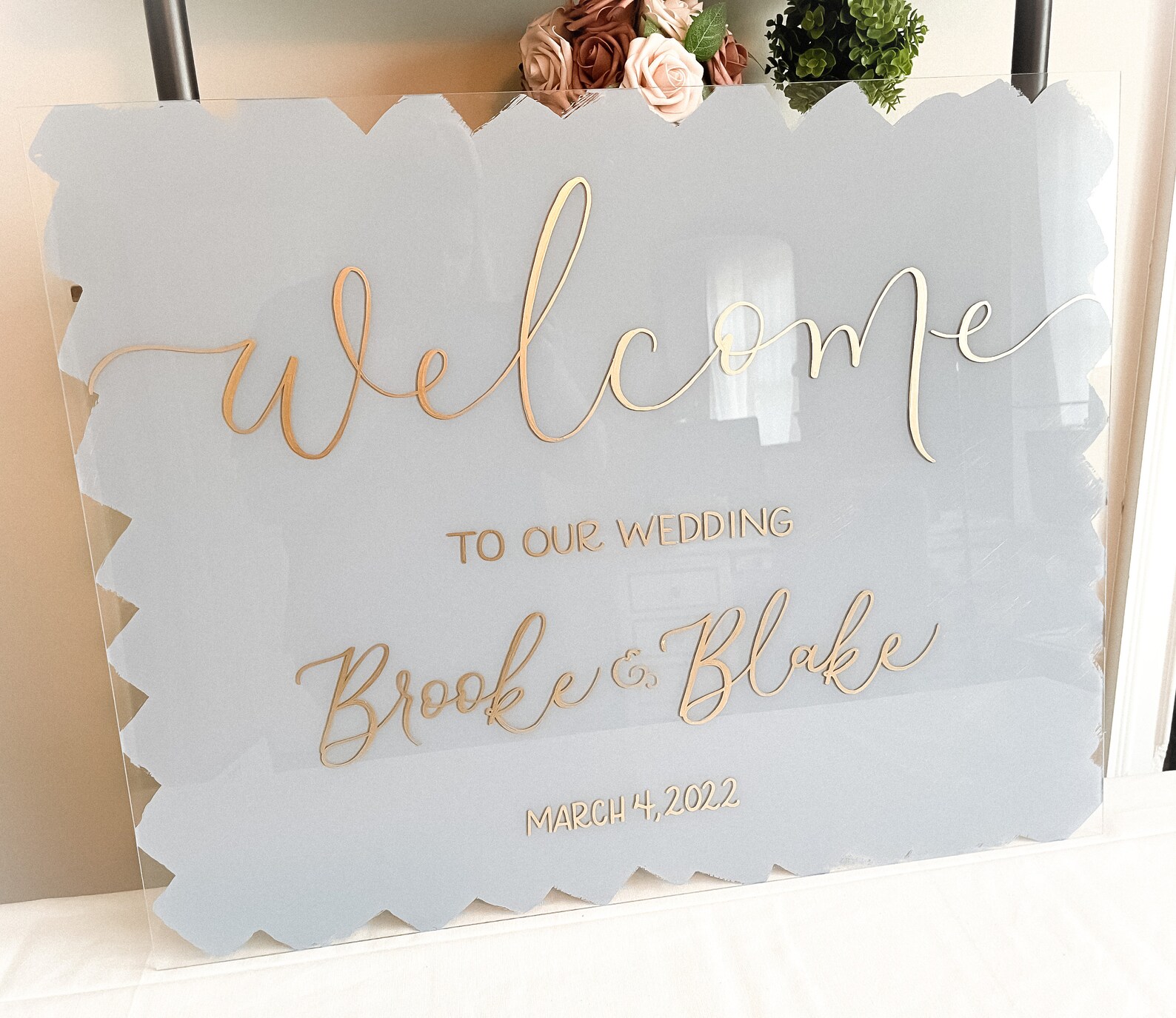 Custom Acrylic Wedding Sign Clear Wedding Sign Wedding - Etsy