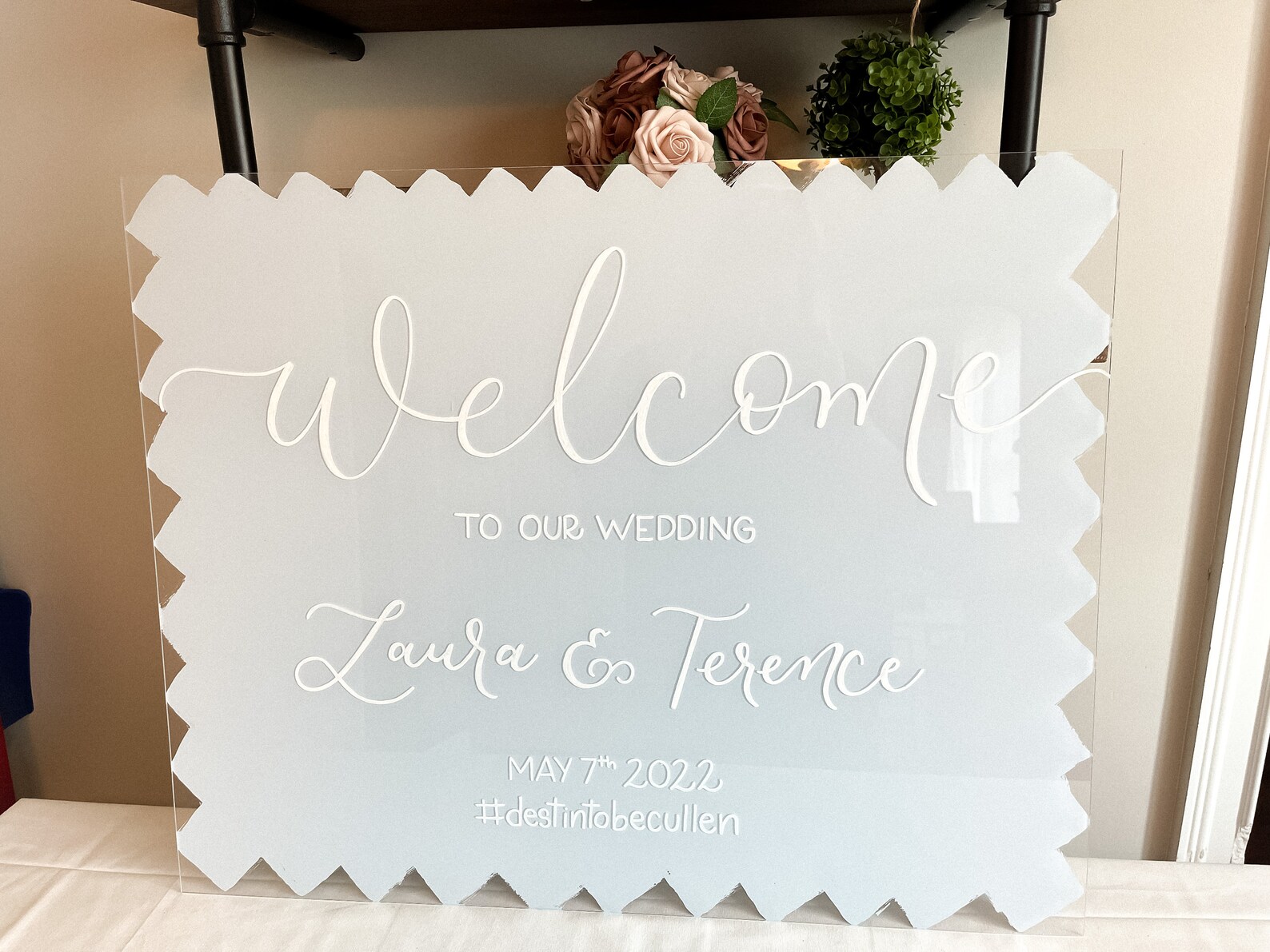 Custom Acrylic Wedding Sign Clear Wedding Sign Wedding - Etsy