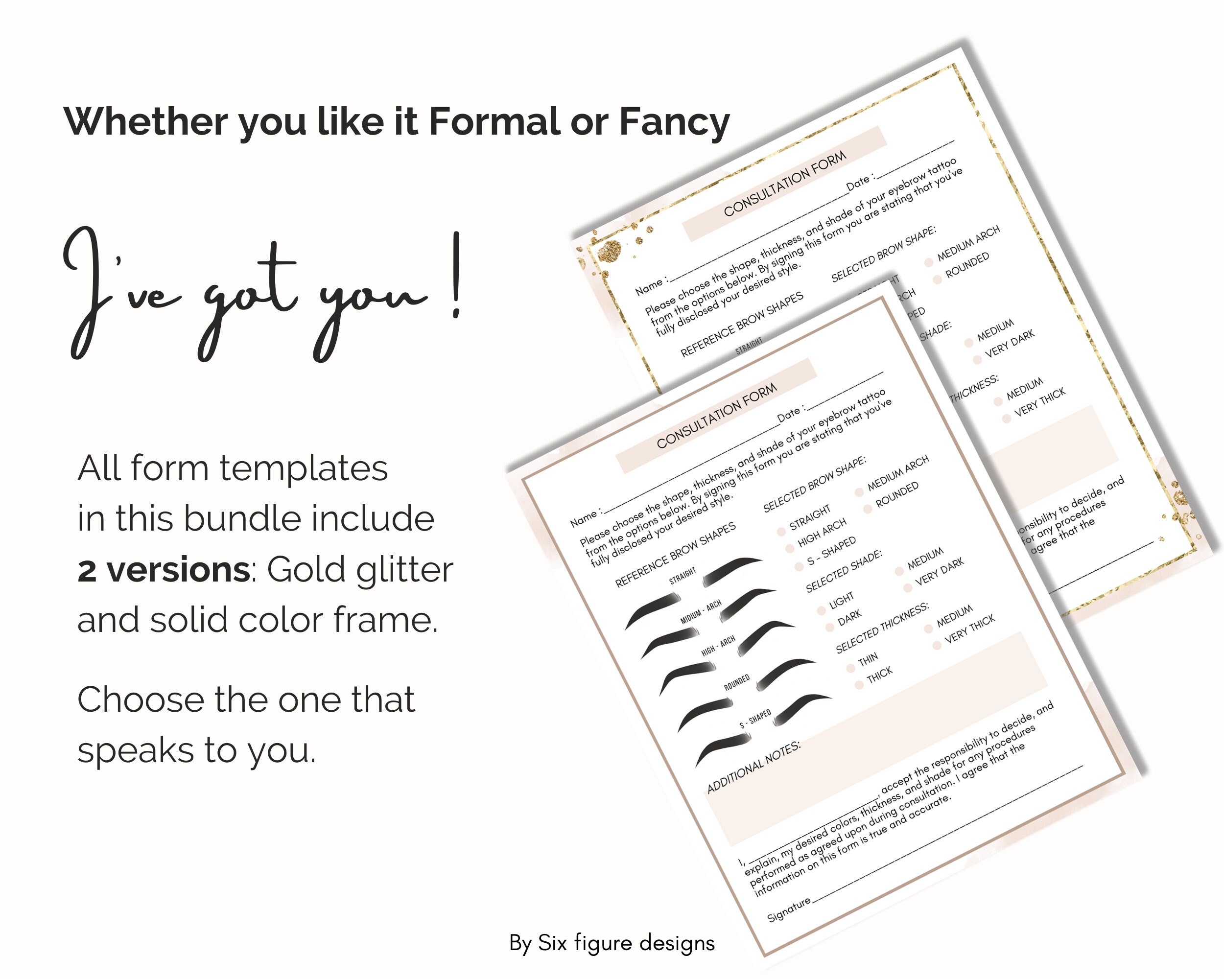 Microblading Consultation Form Bundle Editable in Canva | Etsy