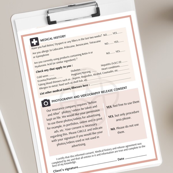 Pmu Consent Form - Etsy