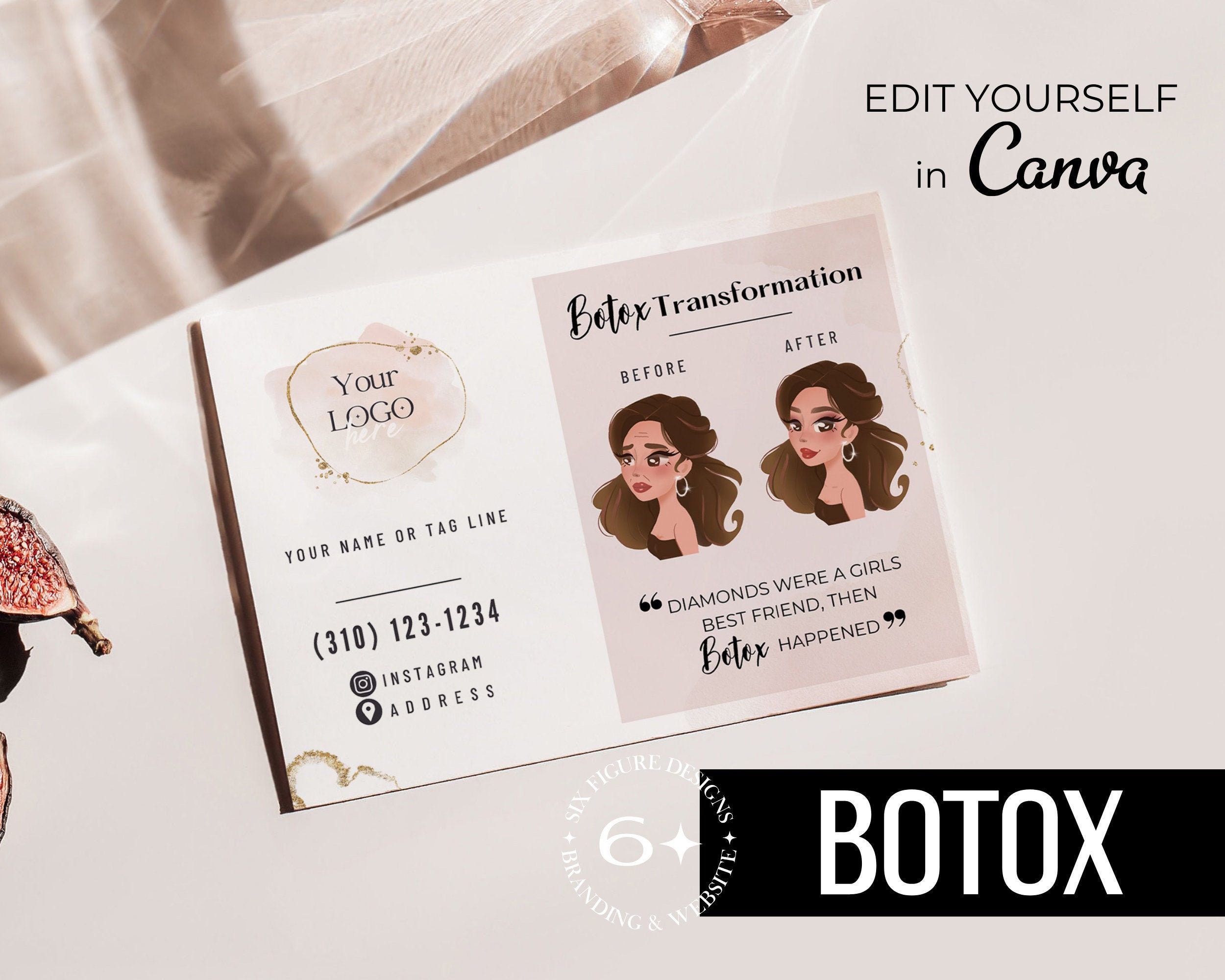 BOTOX Aftercare Template With Hand Drawn Illustrations | Etsy