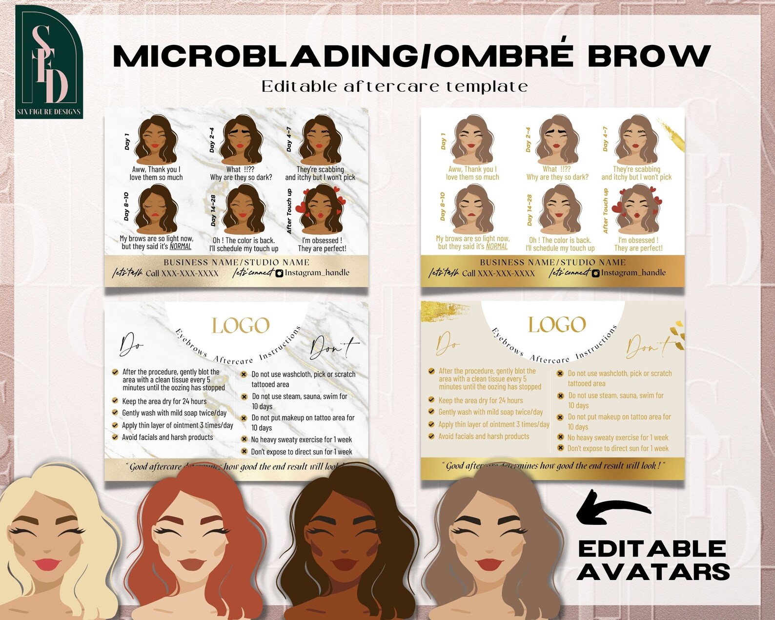 Microblading Ombré Brow Microshading Nano Brows - Etsy