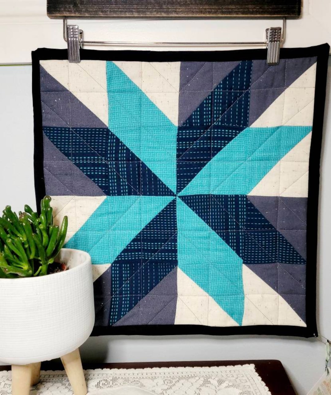 Blue and Gray Barn Quilt - Etsy