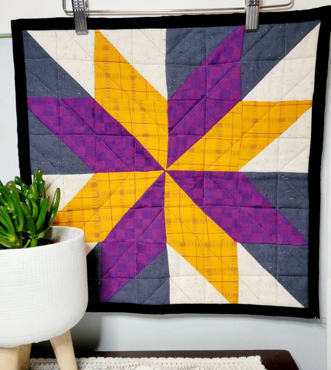 Purple and Yellow Barn Quilt - Etsy