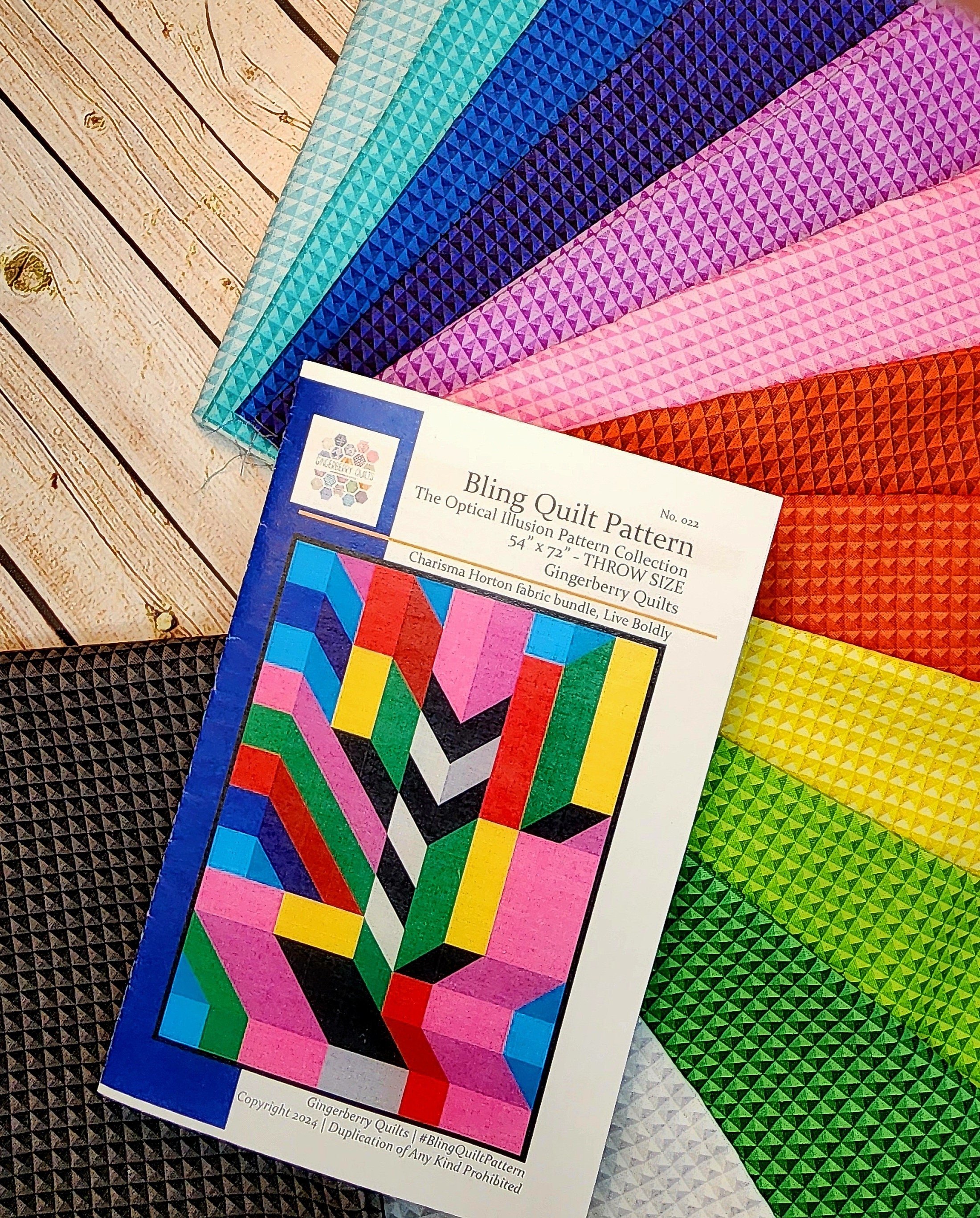 Bling Quilt Pattern, Easy Quilt Pattern, Physical Booklet - Etsy