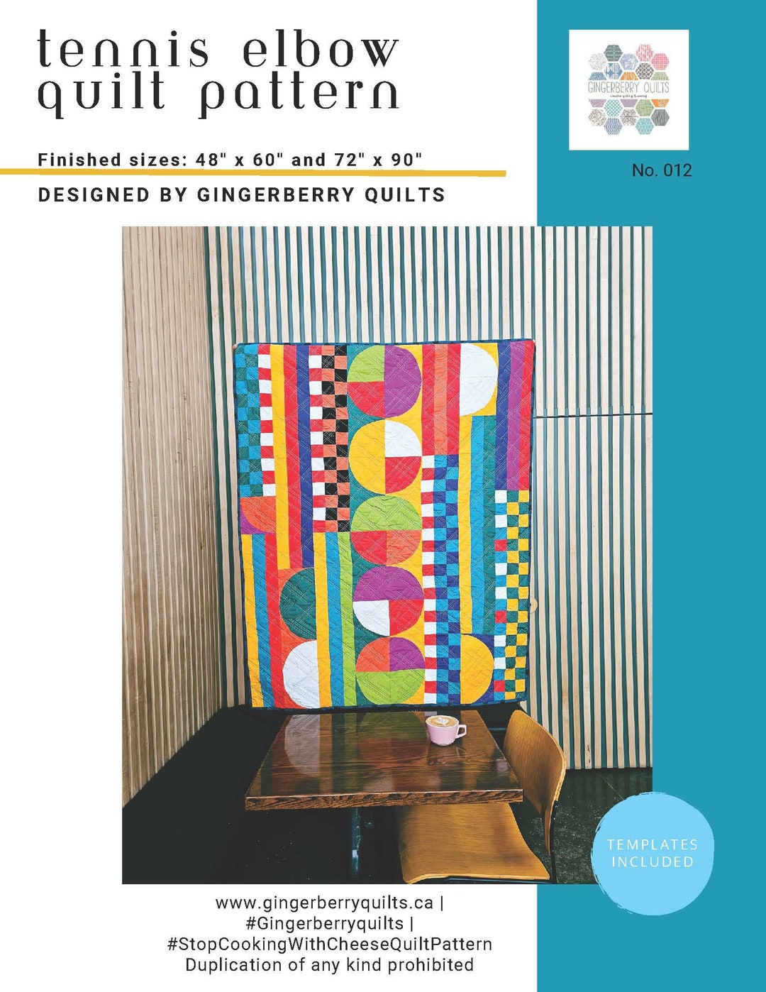 Tennis Elbow Quilt Pattern, Intermediate Quilt Pattern, PDF Download - Etsy