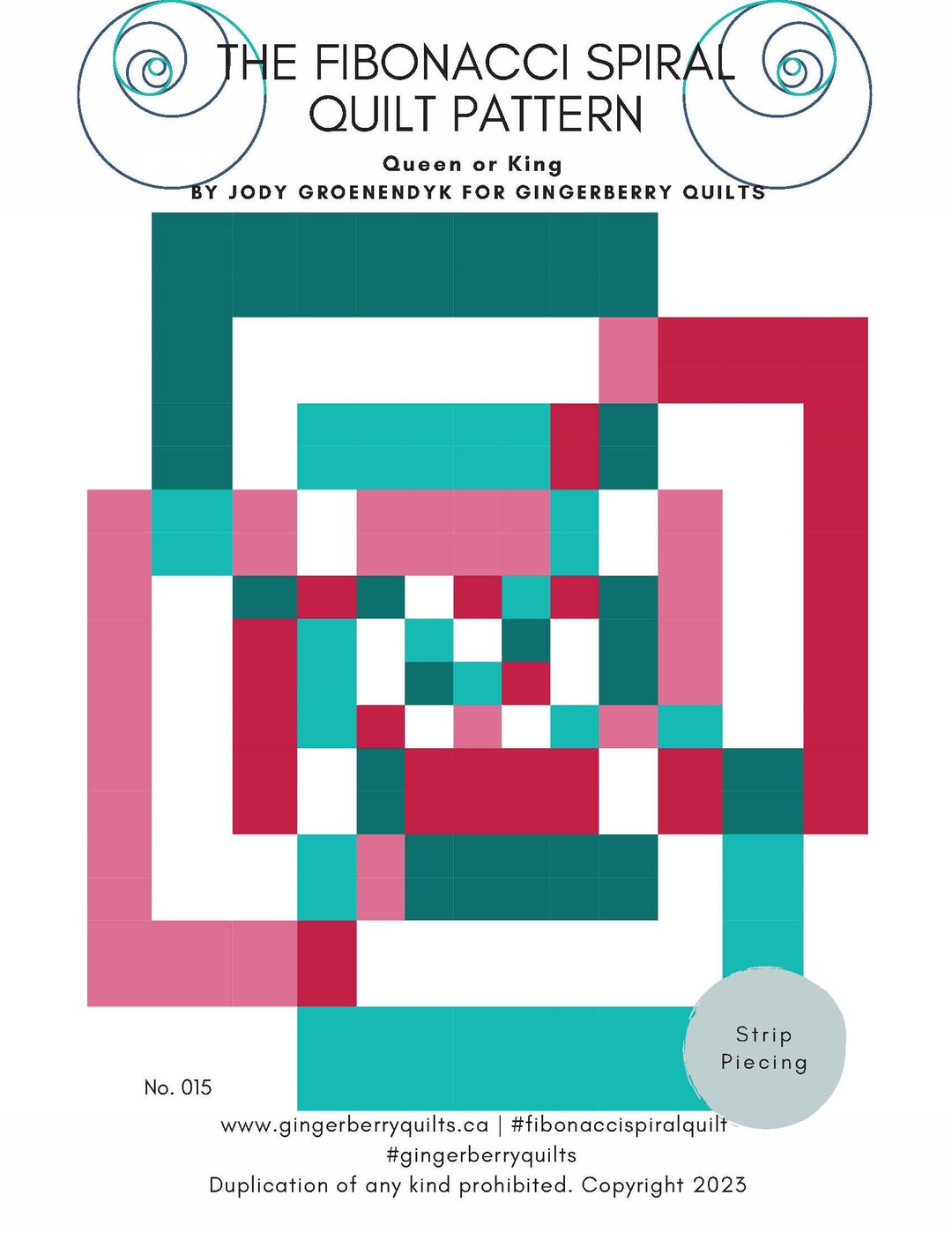 Fibonacci Quilt Pattern Easy Quilt Pattern - Etsy