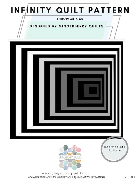Infinity Quilt Pattern Intermediate Pattern - Etsy