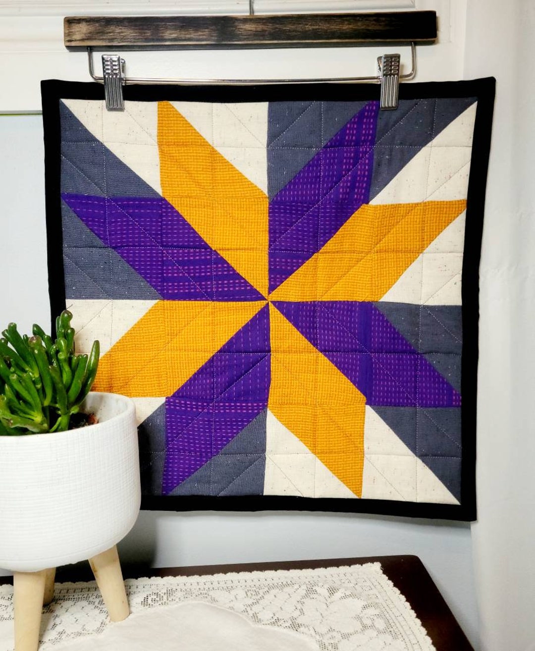 Purple and Yellow Barn Quilt - Etsy
