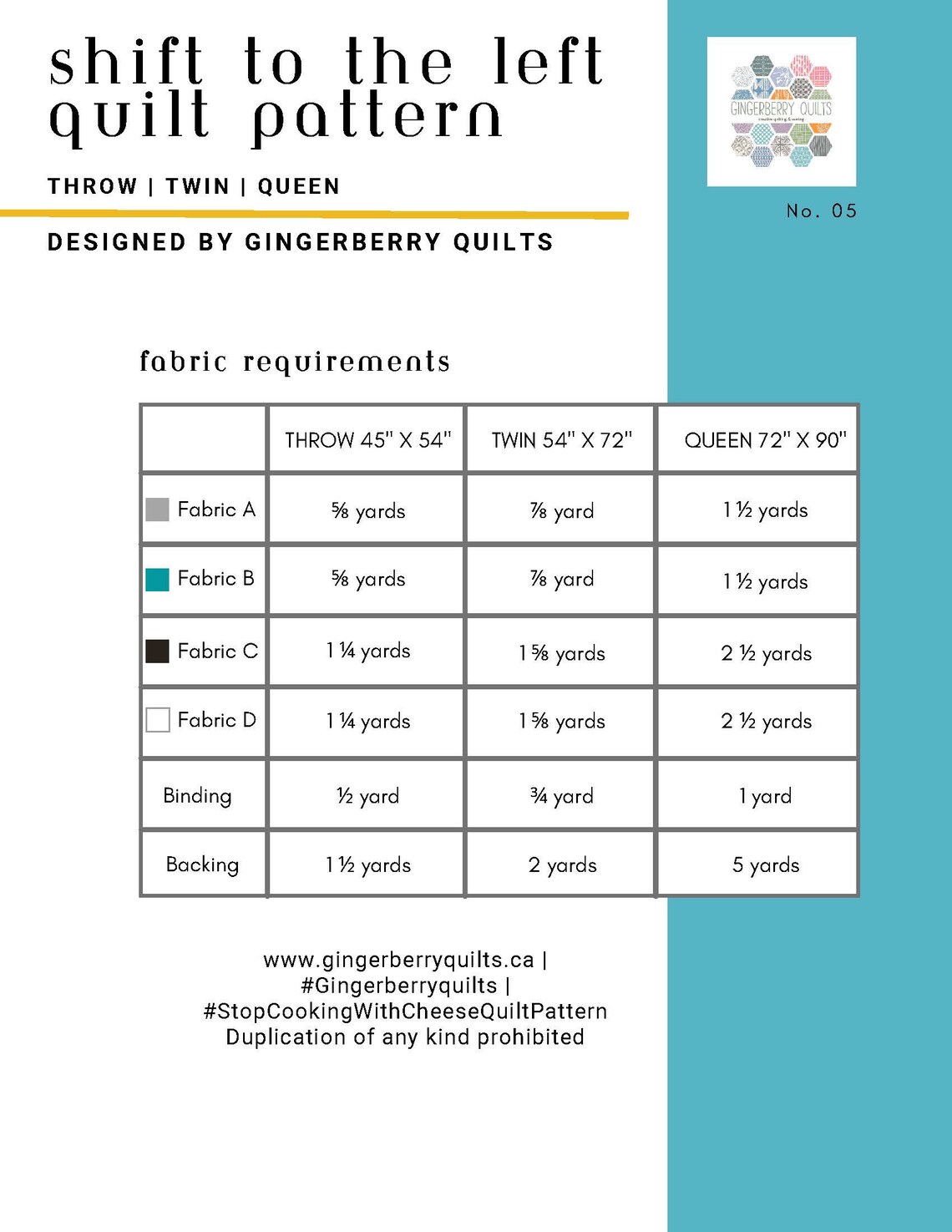 Shift to the Left Quilt Pattern, Easy Quilt Pattern, PDF Download - Etsy