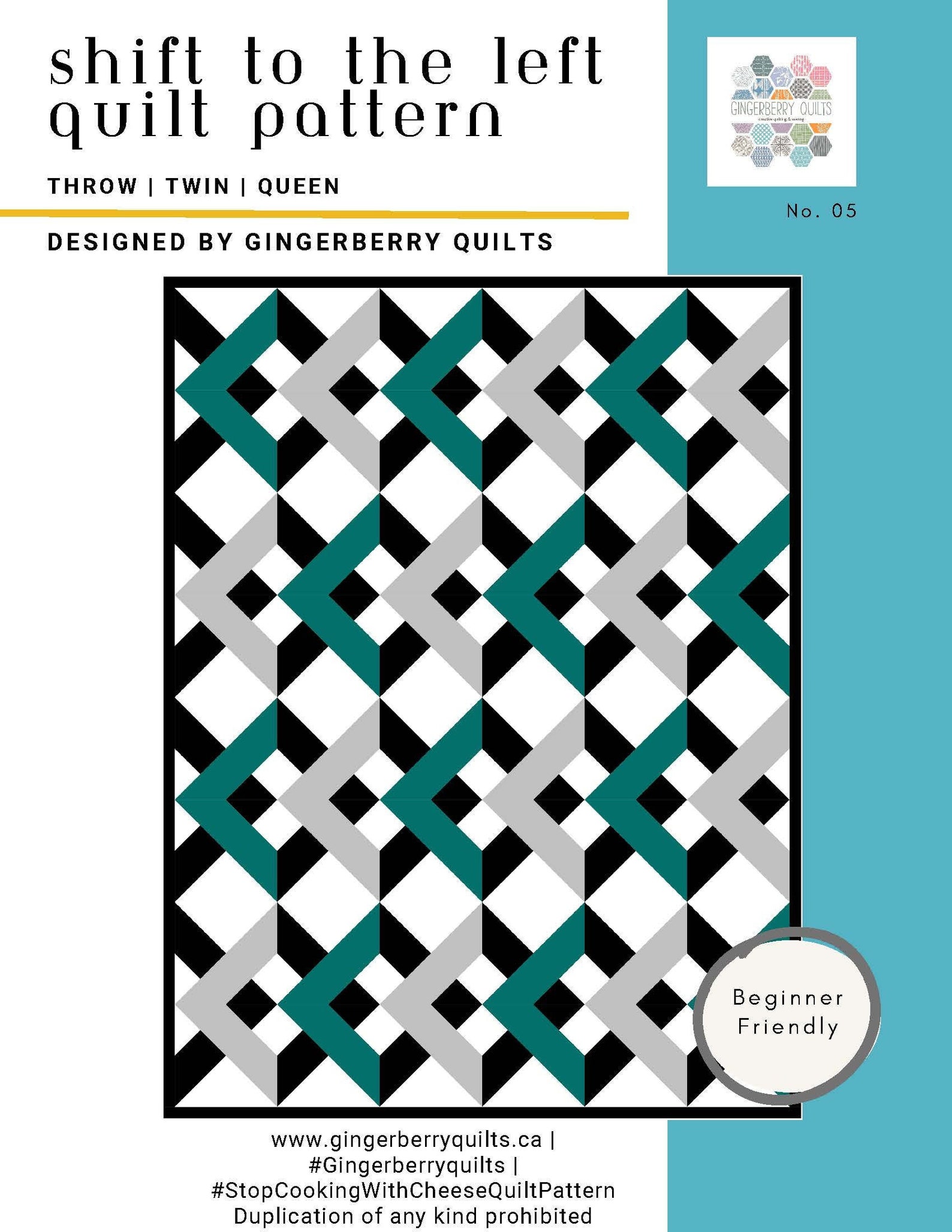 Shift to the Left Quilt Pattern, Easy Quilt Pattern, PDF Download - Etsy
