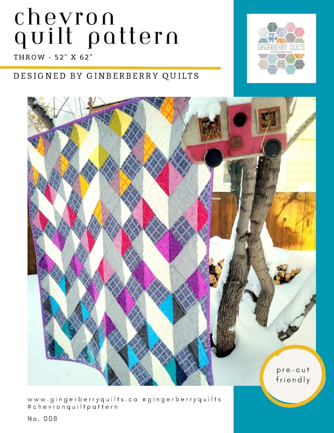 Chevron Quilt Pattern, Easy Quilt Pattern, PDF Download - Etsy