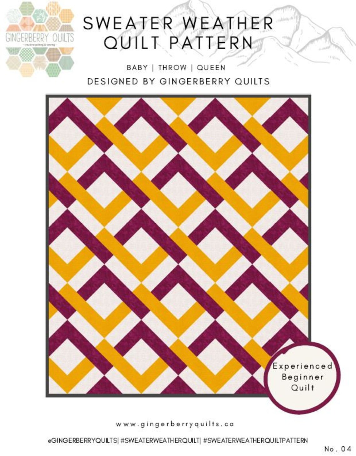 Sweater Weather Quilt Pattern Easy Quilt Pattern - Etsy