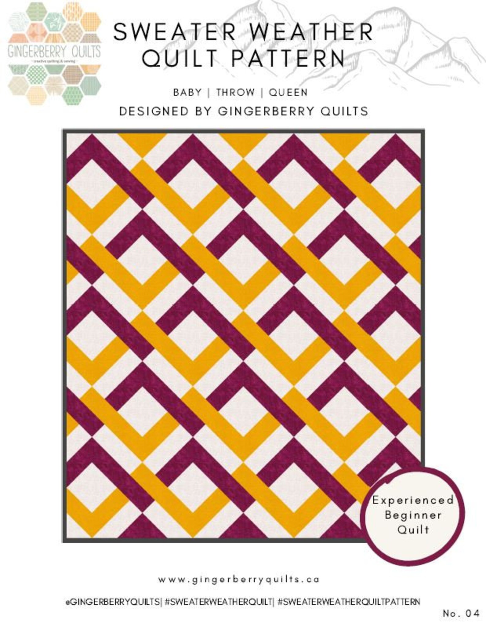 Sweater Weather Quilt Pattern Easy Quilt Pattern - Etsy